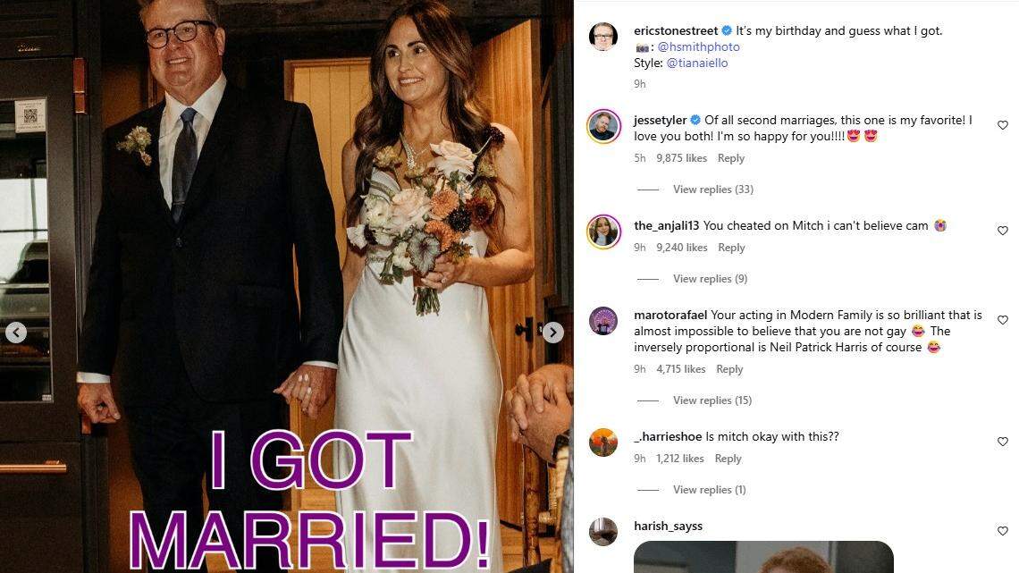 Eric Stonestreet marries Kansas City nurse Lindsay Schweitzer | Kansas ...